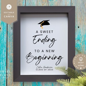 Graduation Dessert Table Sign Printable Graduation Treat Table Sign ...