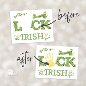 PRINTABLE St. Patrick's Day Handprint Art Craft for Kids, Luck of the ...