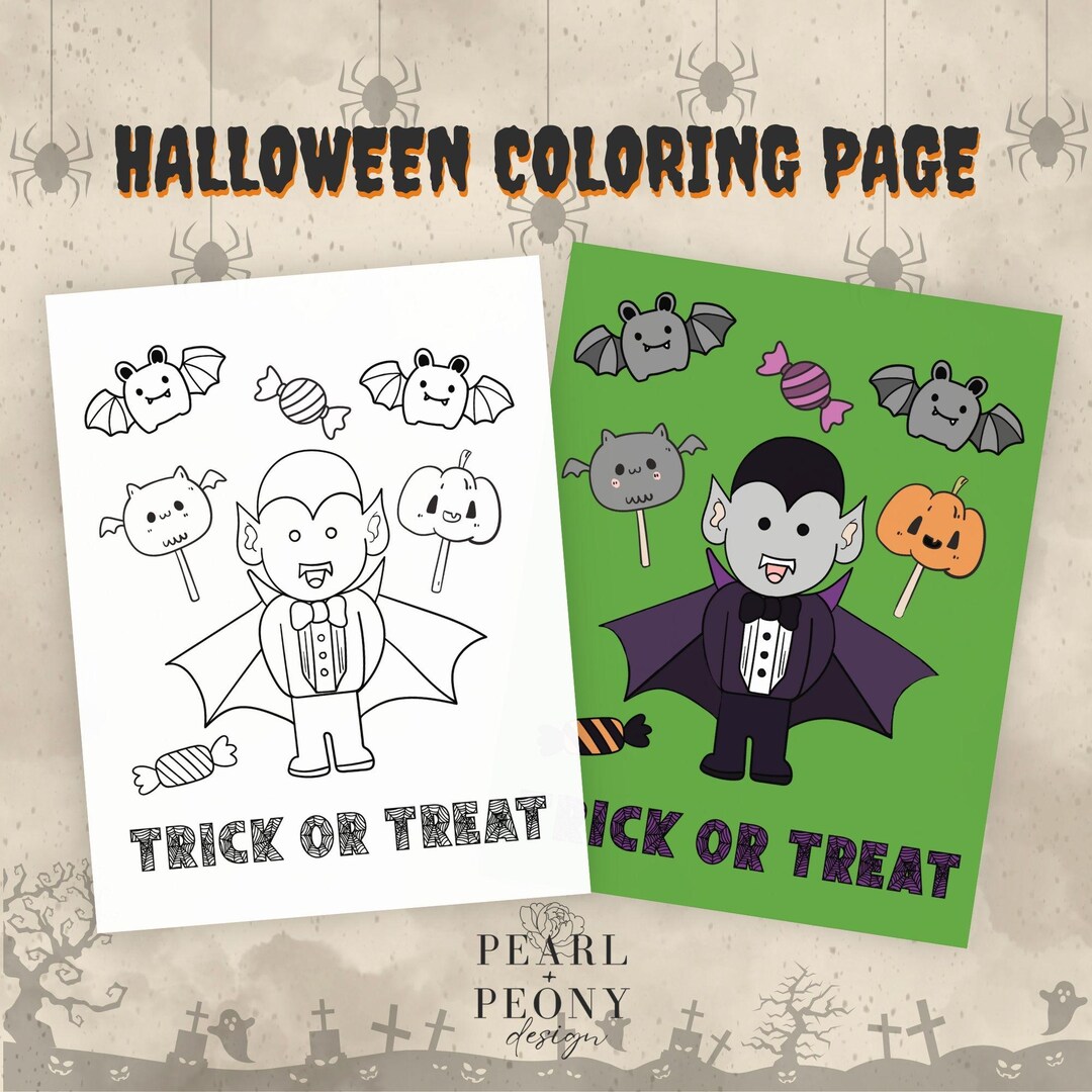 PRINTABLE Halloween Coloring Page, Fall Art Craft, Preschool ...