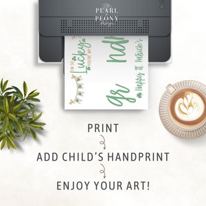 PRINTABLE St. Patrick's Day Handprint Art Craft for Kids, Keepsake Art ...