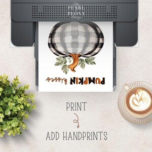 PRINTABLE Thanksgiving Handprint Art Craft, DIY Handprint Fall Art ...