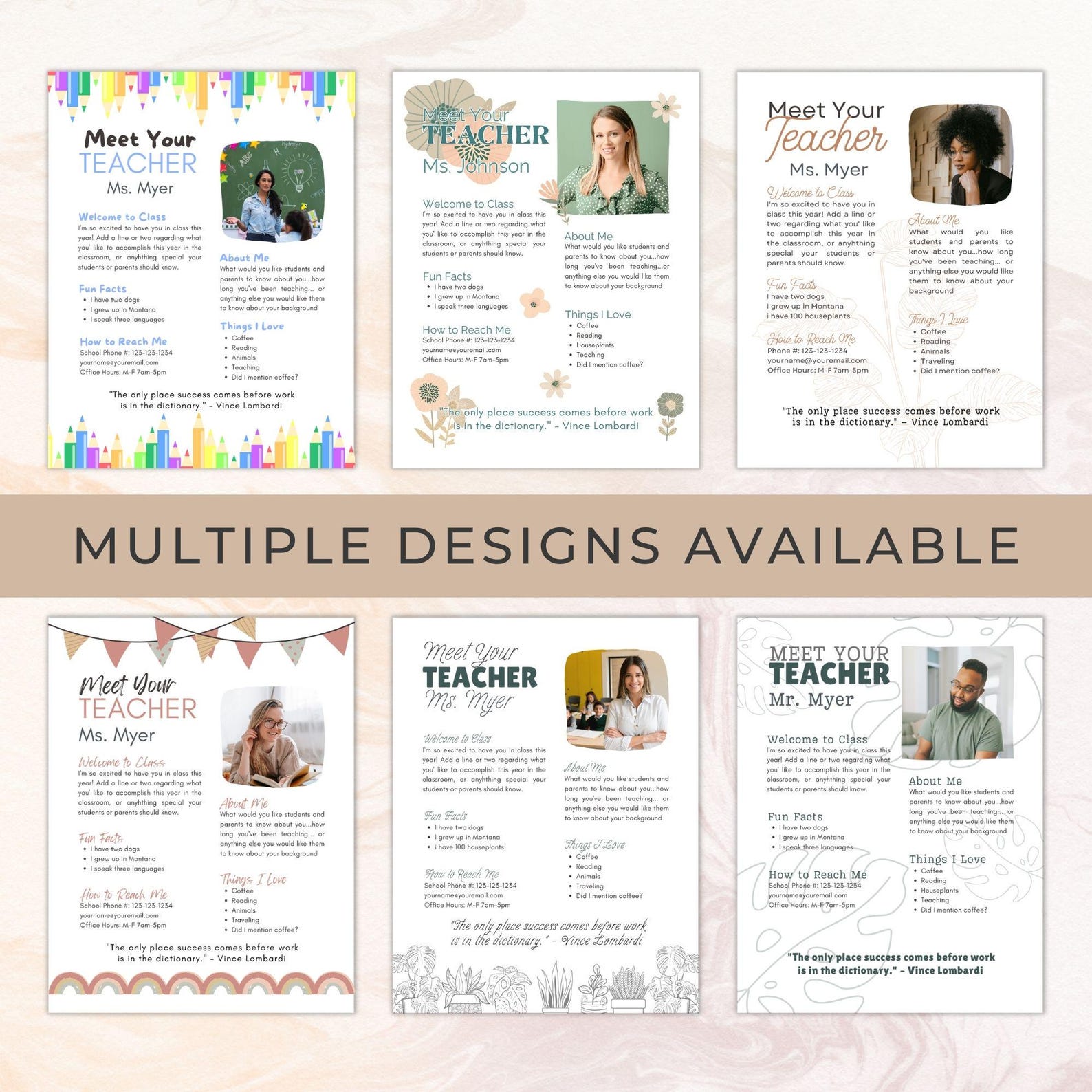 EDITABLE Meet the Teacher Template Boho Floral, Printable or Digital ...