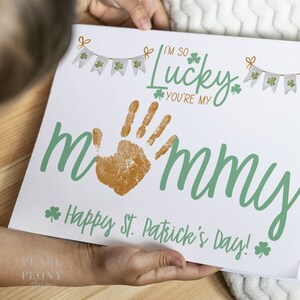 PRINTABLE St. Patrick's Day Handprint Art Craft for Kids, Keepsake Art ...