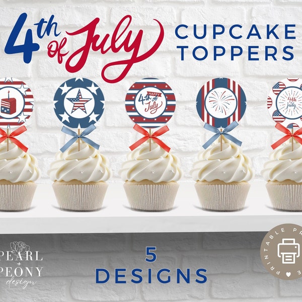 4th of July Cupcake - Etsy