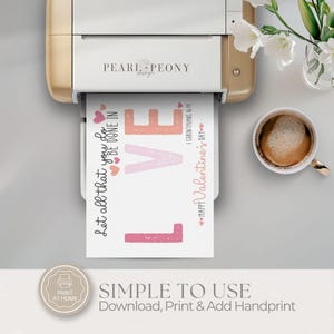 PRINTABLE Christian Valentines Day Handprint Art Craft Project, Toddler ...