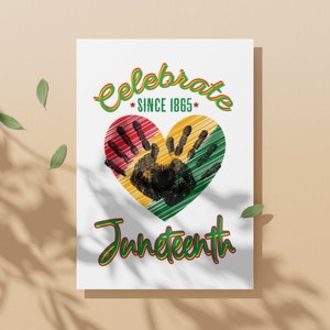 PRINTABLE Juneteenth Handprint Art Craft for Kids, Freedom Day Keepsake ...