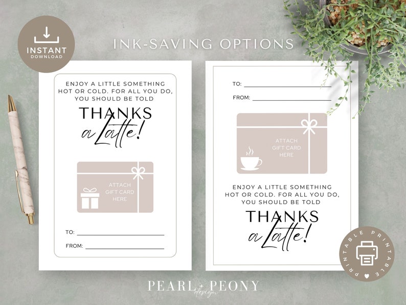 PRINTABLE Teacher Appreciation Coffee Gift Card Holder Thank - Etsy