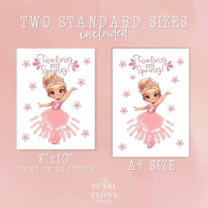 PRINTABLE Princess Ballerina Dancer Handprint Art Craft for Kids ...