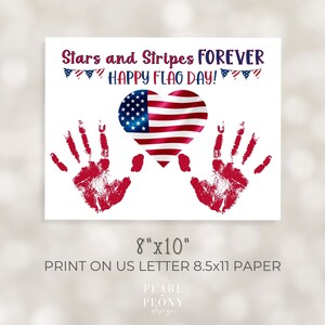 PRINTABLE Flag Day Handprint Art Craft for Kids, Flag Day Activity ...