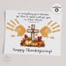 PRINTABLE Christian Thanksgiving Handprint Art Craft, Bible Verse Fall ...