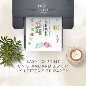 EDITABLE Pre-k Graduation Diploma Template, Printable Custom Pre-k ...