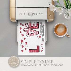 PRINTABLE Valentines Day Handprint Art Craft Project, Keepsake Art ...