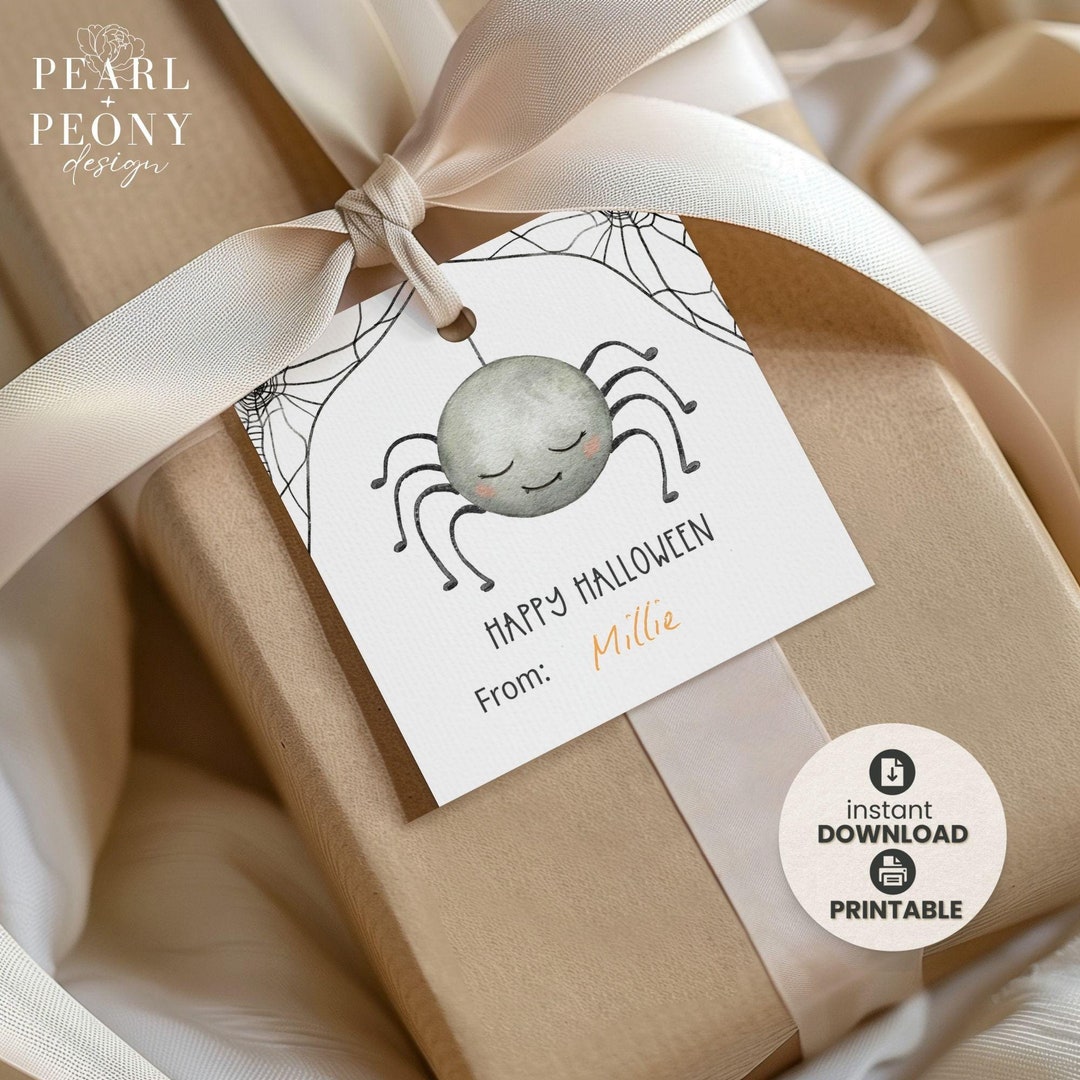 PRINTABLE Cute Halloween Gift Tag, Printable Teacher Classroom Party ...