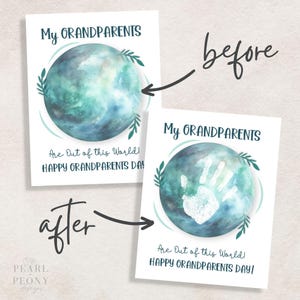 PRINTABLE Grandparents Day Handprint Art Craft for Kids, Keepsake Art ...