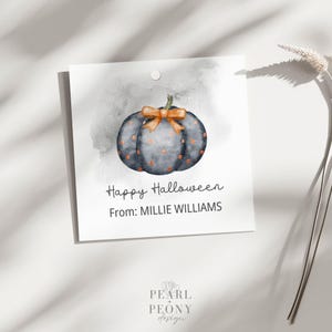 EDITABLE Halloween Gift Tag Template, Printable Classroom Party Favor ...