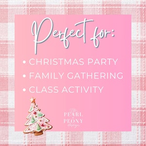 PRINTABLE Pink Christmas Party Games Bundle for Kids, Word Scramble ...