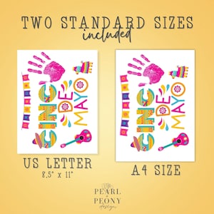 PRINTABLE Cinco De Mayo Handprint Art Craft, Keepsake Art, Toddler ...