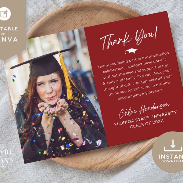 Graduation Thank You - Etsy