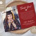 Graduation Photo Card Thank You Note Template Minimalist Graduation ...