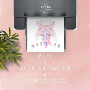 PRINTABLE Easter Handprint Art Craft for Kids, Gnome Keepsake Art ...