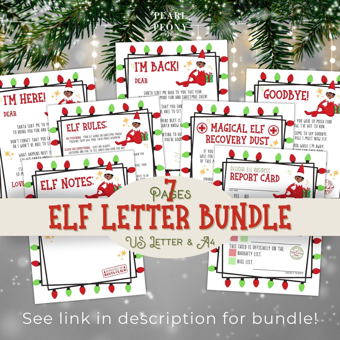 PRINTABLE Black Christmas Elf Recovery Letter, Magic Elf Recovery Dust ...