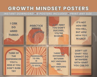 PRINTABLE Growth Mindset Poster Neutral Classroom Decor Calm - Etsy