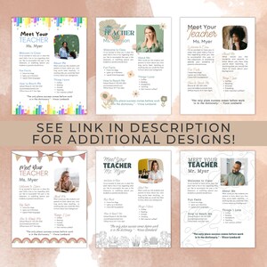 EDITABLE Meet the Teacher Template, Back to School Flyer, Boho Coffee ...