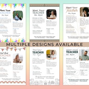 EDITABLE Meet the Teacher Template, Back to School Flyer, Teacher ...