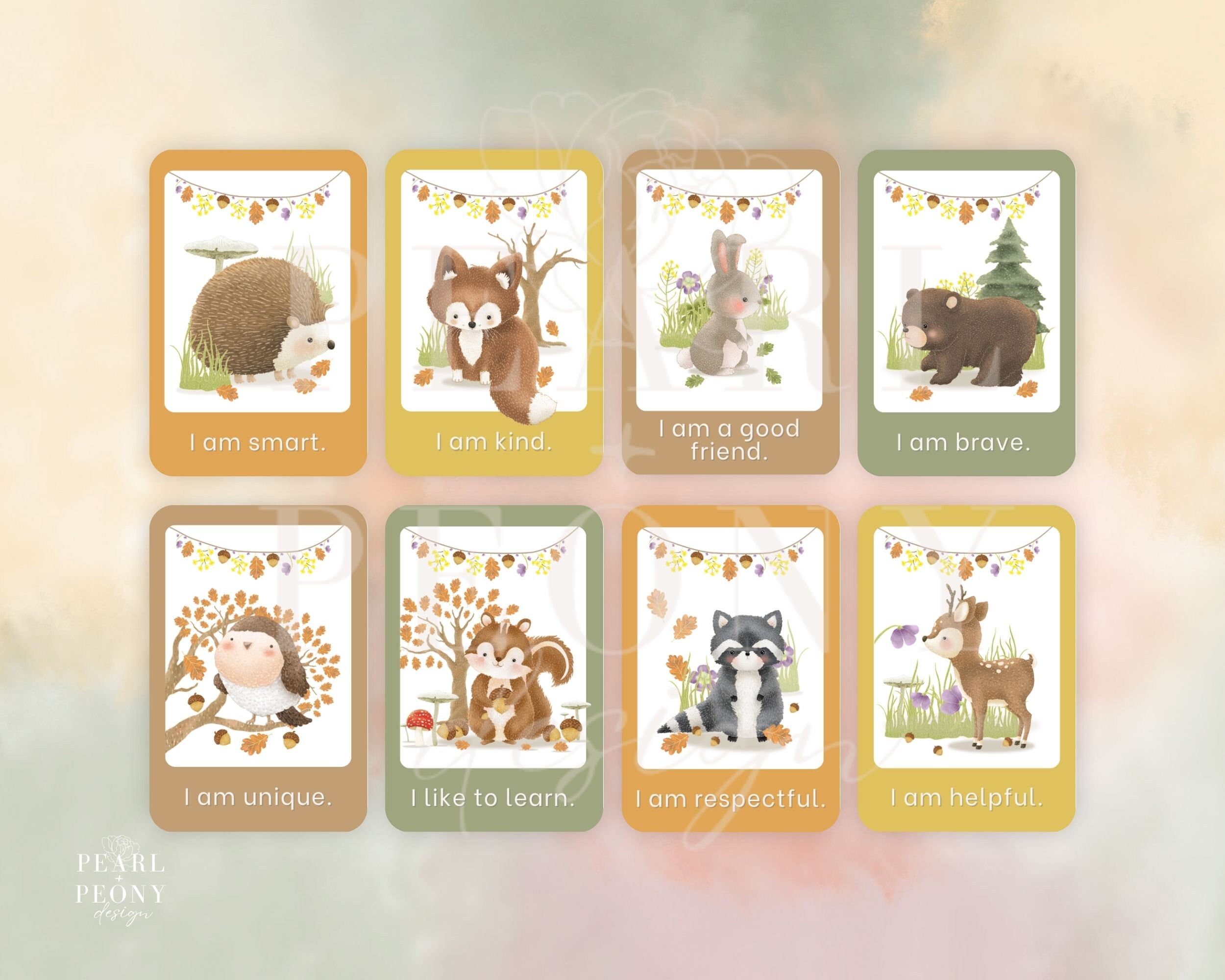 PRINTABLE Affirmation Cards for Kids, Self-confidence, I Am ...
