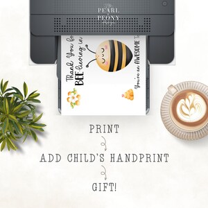 PRINTABLE Teacher Appreciation Handprint Art Craft, Keepsake Art ...