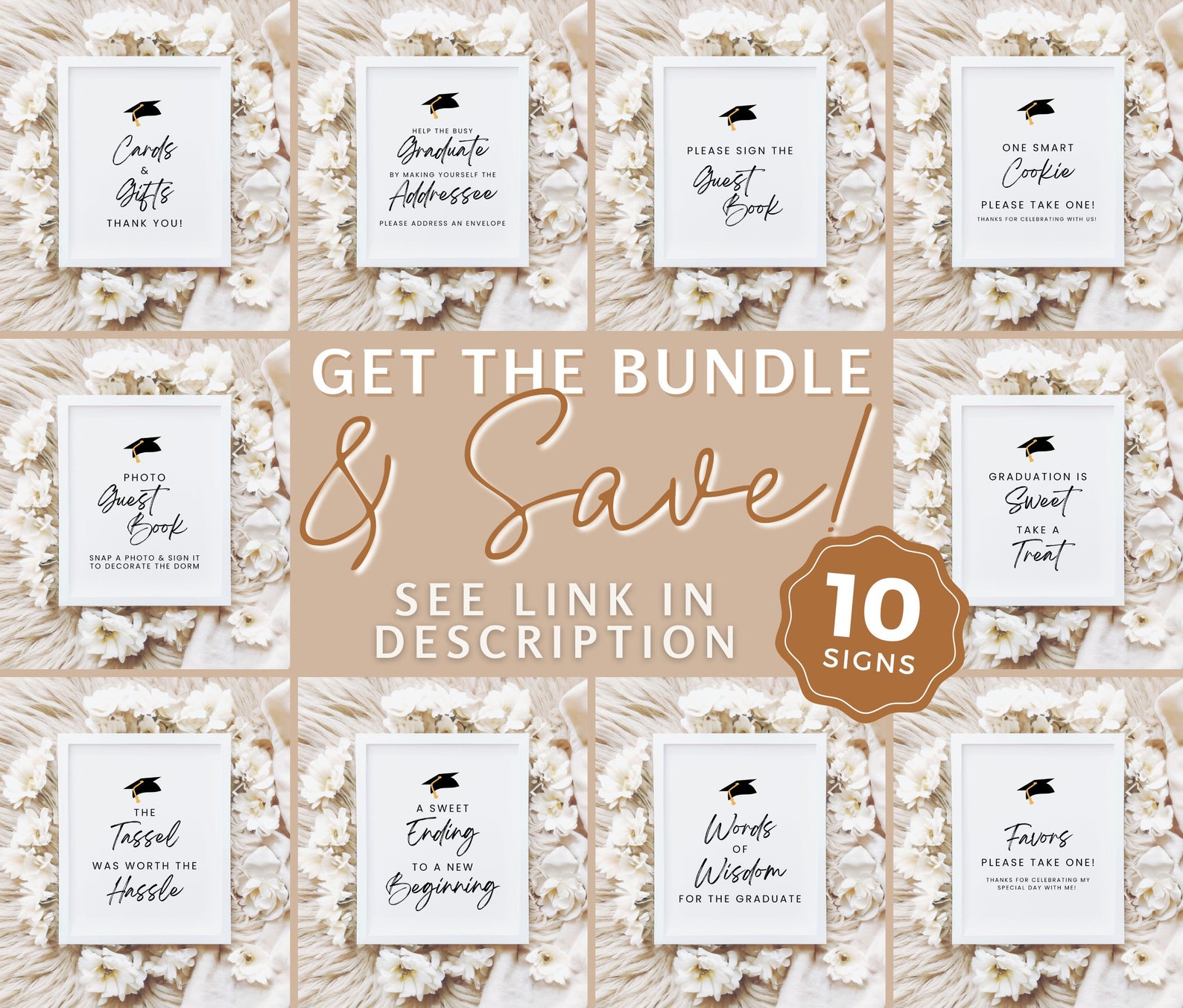PRINTABLE Graduation Party Gift Table Sign, NON-EDITABLE Print and ...