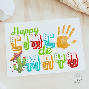 PRINTABLE Cinco De Mayo Handprint Art Craft, Keepsake Art, Toddler ...