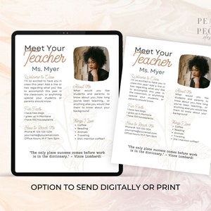 EDITABLE Meet the Teacher Template, Back to School Flyer, Teacher ...