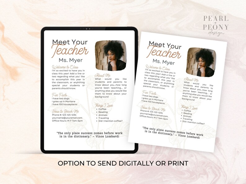 EDITABLE Meet the Teacher Template Back to School Flyer - Etsy