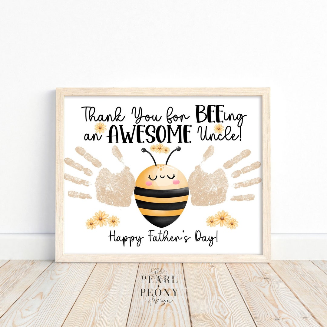 PRINTABLE Fathers Day Handprint Art Craft for Kids, DIY Keepsake Art ...
