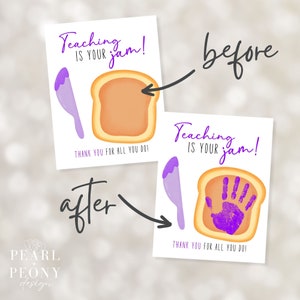 PRINTABLE Teacher Appreciation Handprint Art Craft, Keepsake Art ...