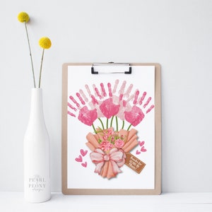 PRINTABLE Teacher Appreciation Handprint Art Craft, Keepsake Art ...
