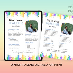 EDITABLE Meet the Teacher Template, Back to School Flyer, Teacher ...
