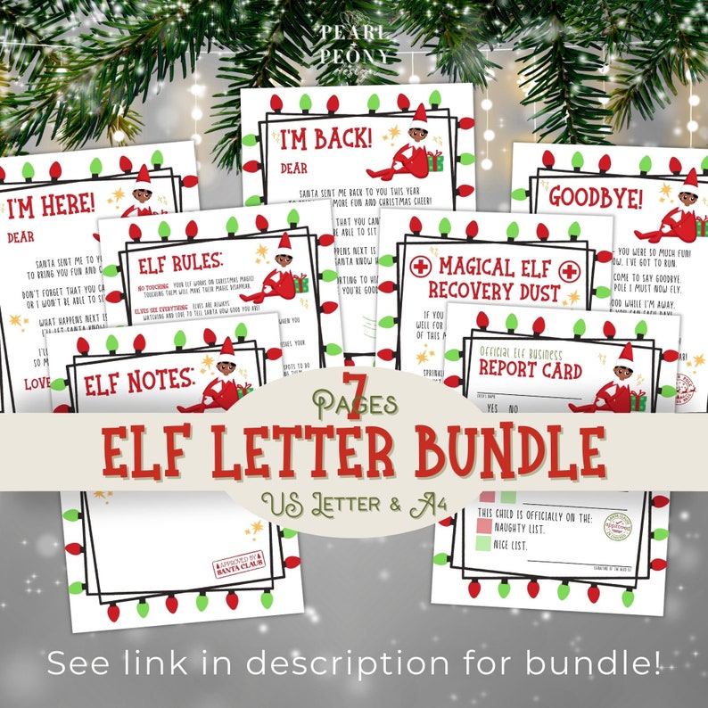 PRINTABLE Black Christmas Elf Rules Sign, Elf Magic Rules, Elf Arrival ...