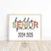 PRINTABLE 2024 Boho First Day of Senior Year 12th Grade Sign, Aesthetic ...