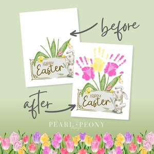 PRINTABLE Easter Handprint Art Craft for Kids, Chick Keepsake Art ...