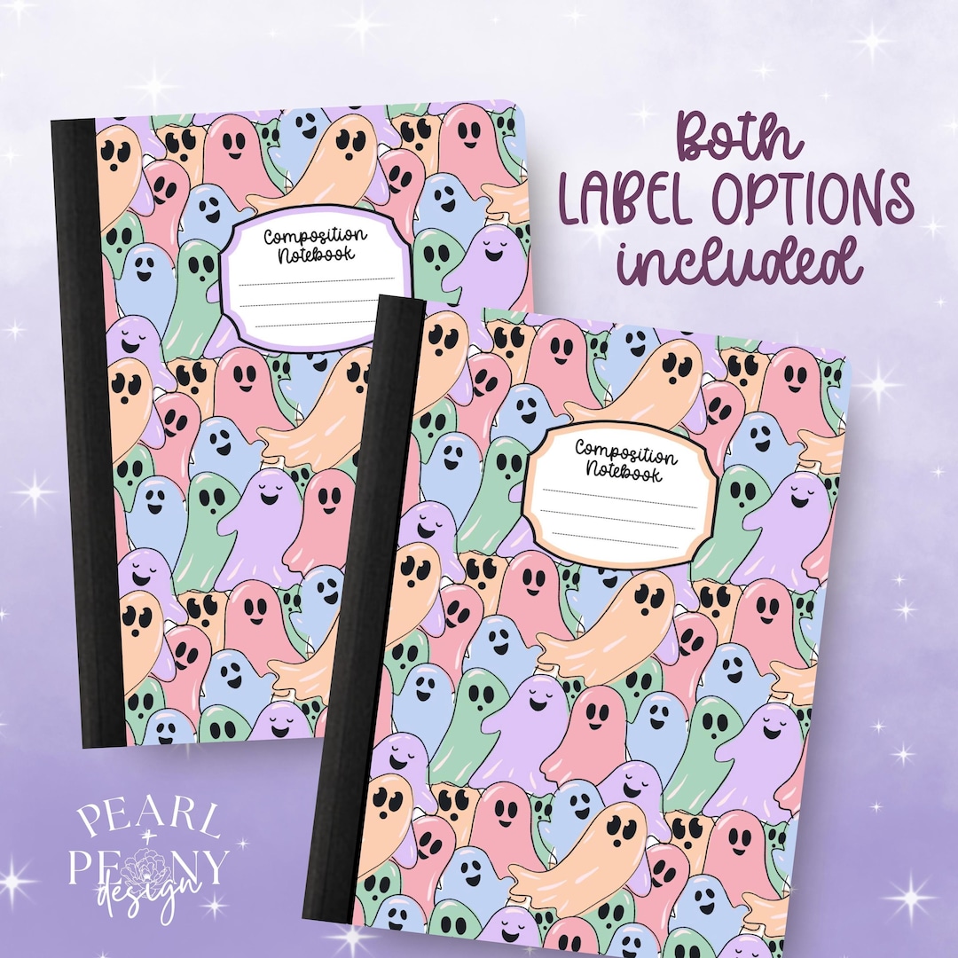 PRINTABLE Composition Notebook Cover PNG, Back to School Journal Cover ...