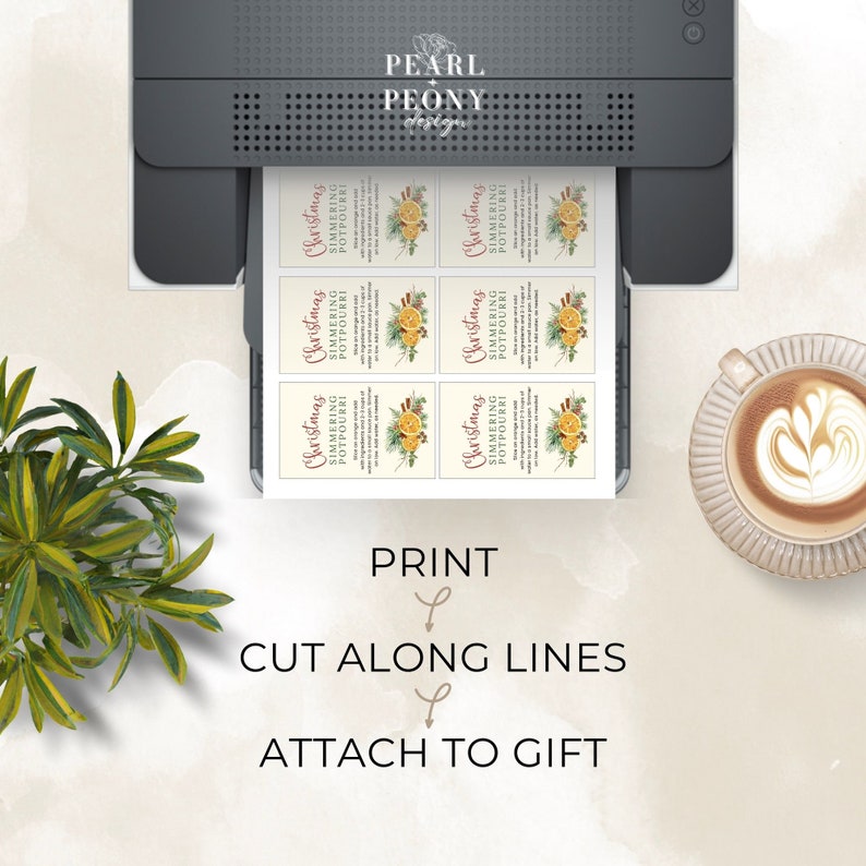 PRINTABLE Christmas Simmer Pot Tags, Holiday Potpourri Gift Tag ...