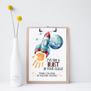 PRINTABLE Teacher Appreciation Handprint Art Craft, Keepsake Art ...