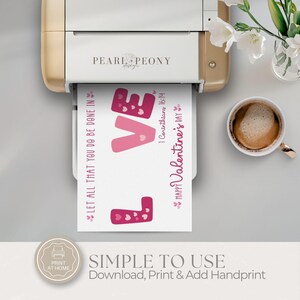 PRINTABLE Christian Valentines Day Handprint Art Craft Project, Toddler ...