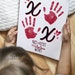PRINTABLE Valentines Day Handprint Art Craft for Kids, Keepsake Art ...