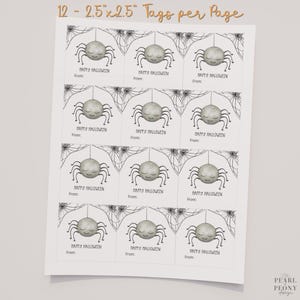 PRINTABLE Cute Halloween Gift Tag, Printable Teacher Classroom Party ...