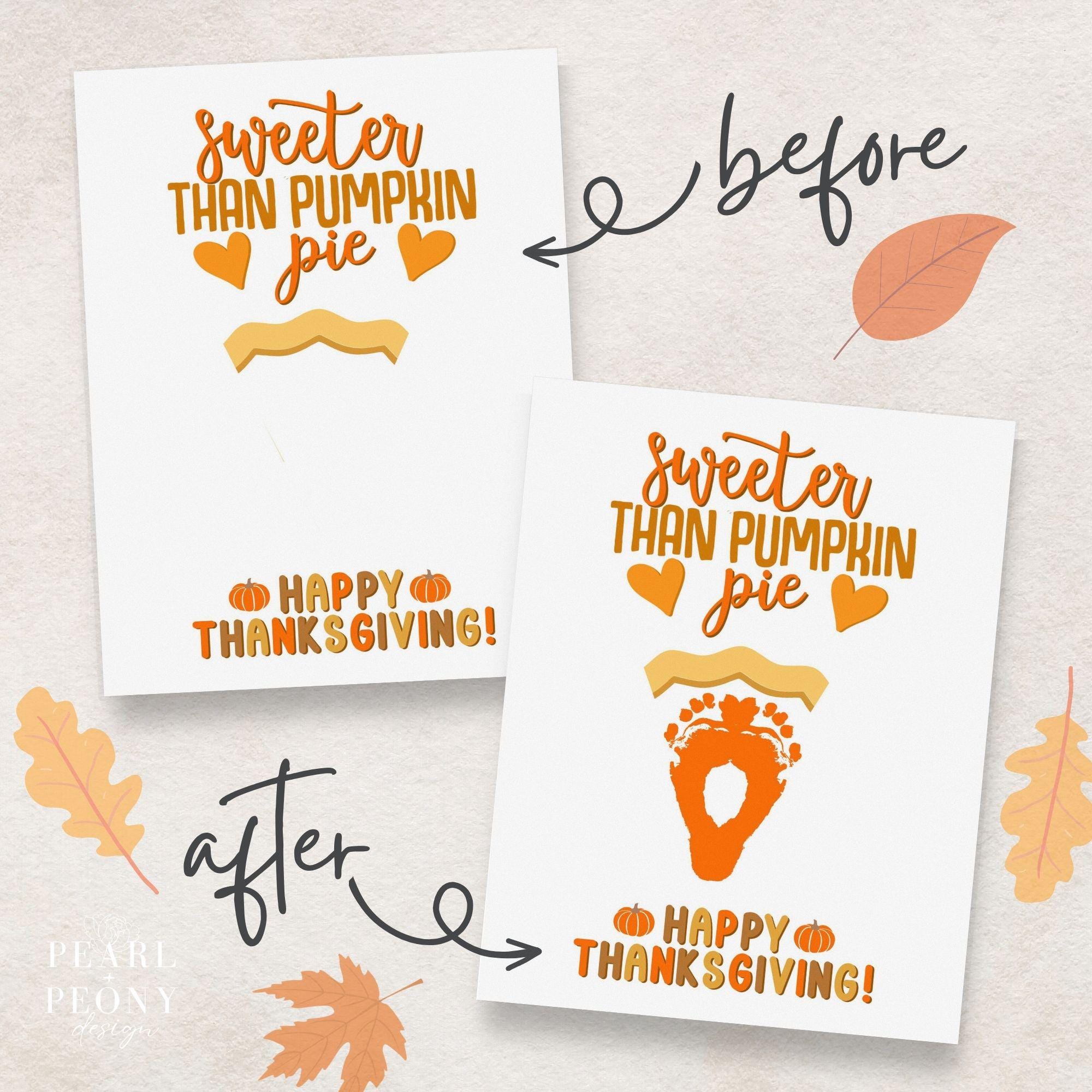 PRINTABLE Thanksgiving Handprint Art Craft, DIY Handprint Fall Art ...