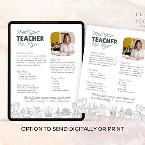 EDITABLE Meet the Teacher Template, Back to School Flyer, Teacher ...