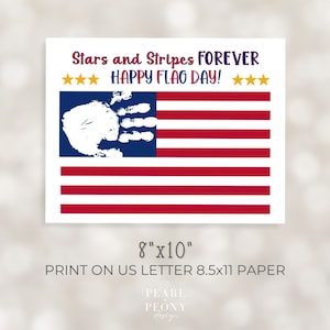 PRINTABLE Flag Day Handprint Art Craft for Kids, Flag Day Activity ...
